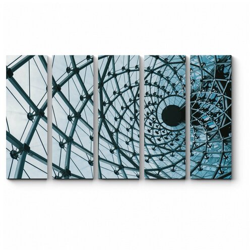 Модульная картина Стеклянный купол бизнес-центра 190x114