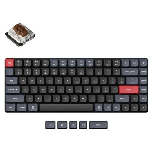 Беспроводная механическая ультратонкая клавиатура QMK Keychron K3 Pro, 84 клавиши, RGB-подсветка, Gateron Brown Switch