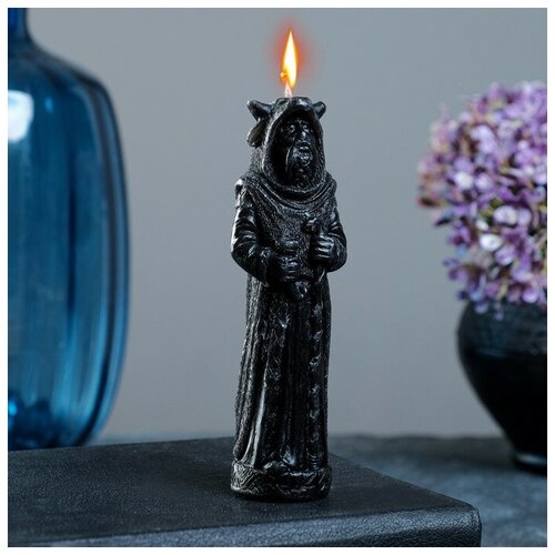 Фигурная свеча "Велес-Мудрость" черная, 12см