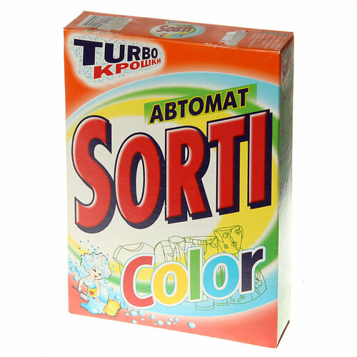 Стиральный порошок Sorti, 0.35 кг, автомат, Color