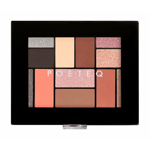 POETEQ Палетка теней (12 цветов) Eyeshadow Palette Visage Perfect Coverage универсальные, 24 г, 14