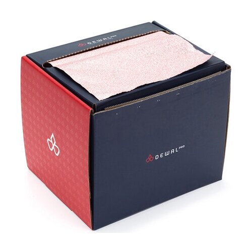 Фольга DEWAL с тиснением в коробке, розовая, 100м,15 мкм 03-15-pink