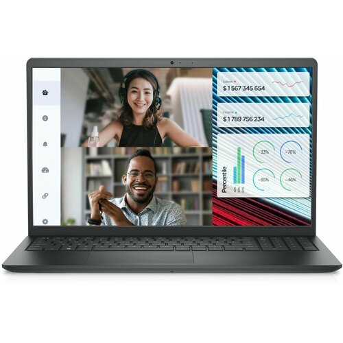 Ноутбук DELL Vostro 3520 3520-5821, 15.6", WVA, Intel Core i5 1235U 1.3ГГц, 10-ядерный, 8ГБ DDR4, 256ГБ SSD, Intel UHD Graphics, Windows 11 Home, черный