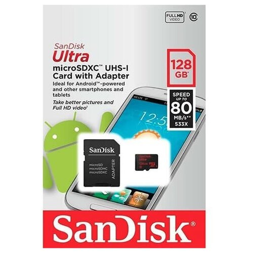 SanDisk microSDXC 128Gb UHS-I Ultra