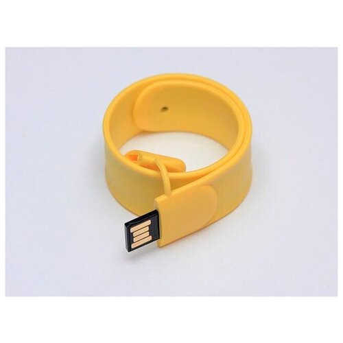Флешка в виде браслета (8 Гб / GB USB 2.0 Желтый/Yellow SS001 Flash drive браслет VF- 201)