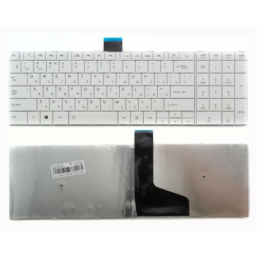 Клавиатура для ноутбука Toshiba MP-11B96SU-930B, Русская, белая