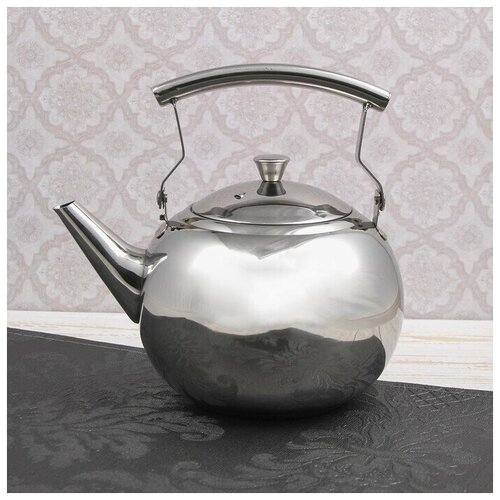 Чайник "Жуан", 1,3 л, с ситом, чайник заварочный металлический, заварник для чая, красивая посуда