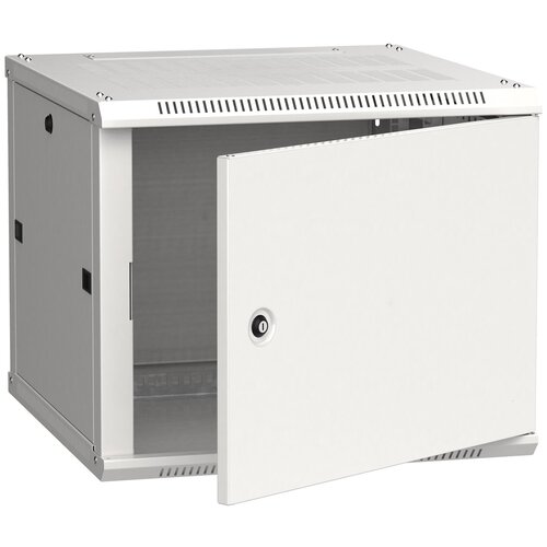 Шкаф коммутационный ITK (LWR3-09U66-MF) 9U 600x600мм пер. дв. металл 2 бок. пан. 90кг серый 200град. 600мм сталь