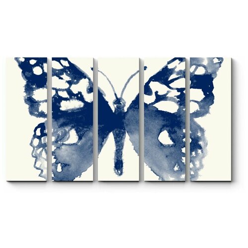 Модульная картина Бабочка, акварель 100x60
