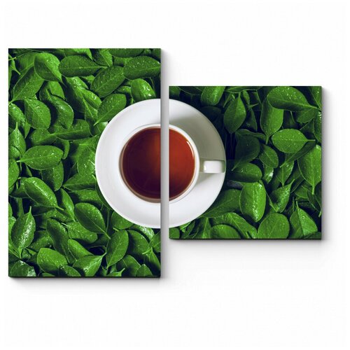 Модульная картина Зеленый чай 60x45