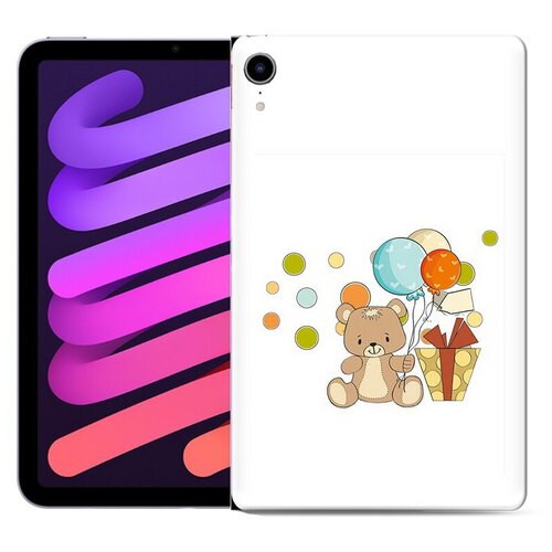 Чехол задняя-панель-накладка-бампер MyPads медвеженок с подарком для Apple iPad mini 6 2021 противоударный