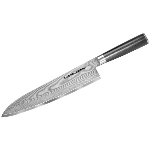 Набор ножей Шеф-нож Samura Damascus, лезвие: 24 см, черный