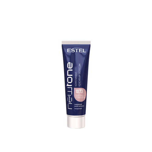 Estel Professional Тонирующая маска для волос NEWTONE ESTEL 10/73 Светлый блондин коричнево-золотистый, 60 мл