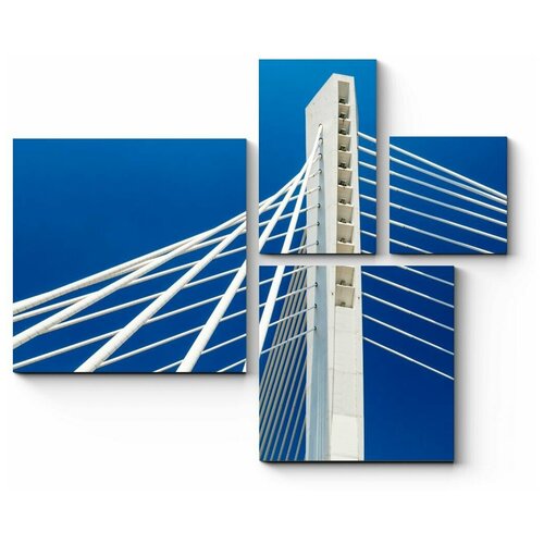 Модульная картина Белоснежный мост 152x127