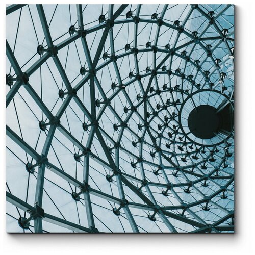 Модульная картина Стеклянный купол бизнес-центра 100x100