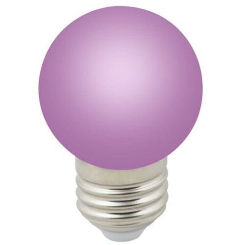Лампа светодиодная Volpe E27 220 В 1 Вт шар белый 80 лм фиолетовый свет
