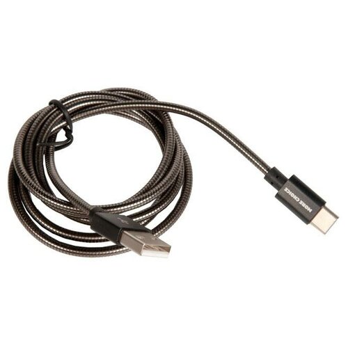 Кабель USB More choice K31a для Type-C, 2.1А, длина 1.0м, черный