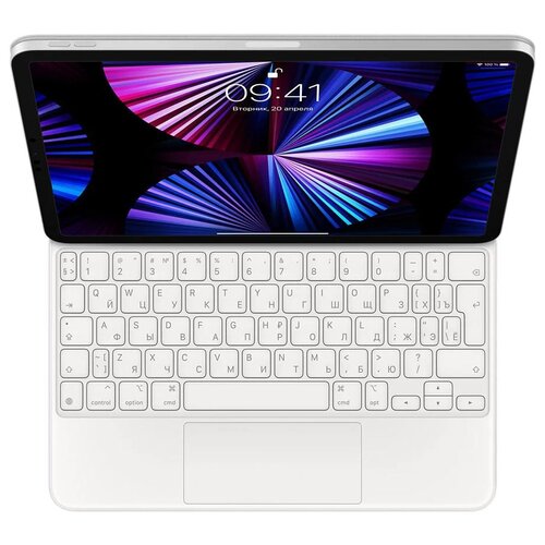 Беспроводная клавиатура Apple Magic Keyboard для iPad Pro и iPad Air 11" 2021-2022 белый, русская