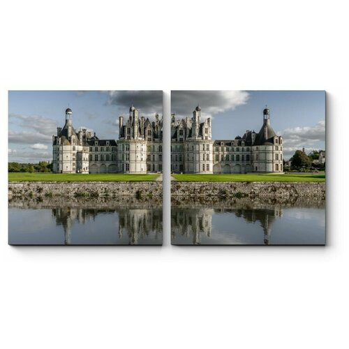 Модульная картина Замок Шамбор во Франции200x100