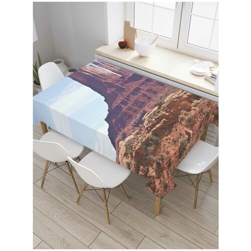 Скатерть прямоугольная JoyArty на кухонный стол "Камни каньона" из оксфорда, 120x145 см