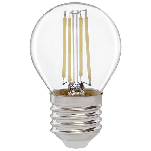 Лампа филамент светодиодная 12Вт шар General 661012 GLDEN-G45S-12-230-E27-2700