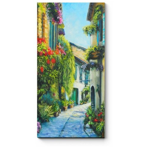 Модульная картина Цветочная улица в Италии70x140