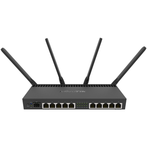 Wi-Fi роутер MikroTik RB4011iGS+5HacQ2HnD-IN UK, черный