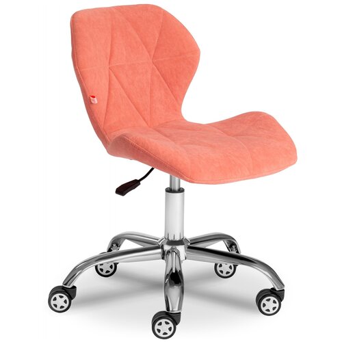 Компьютерное кресло TetChair Selfi флок офисное, обивка: флок, цвет: розовый