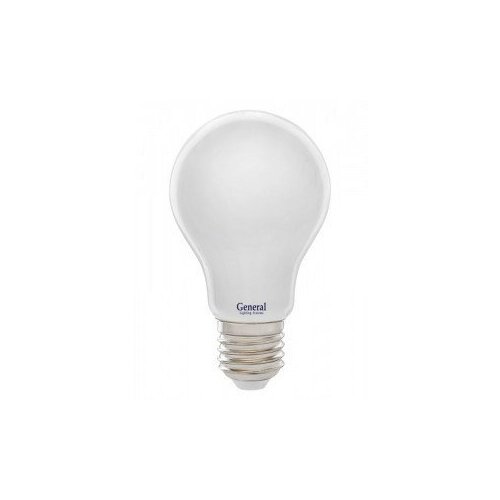 Светодиодная LED лампа General филамент ЛОН A60 E27 13W 4500K 4K 60x105 (нитевидная) матовая 649939 (упаковка 14 штук)