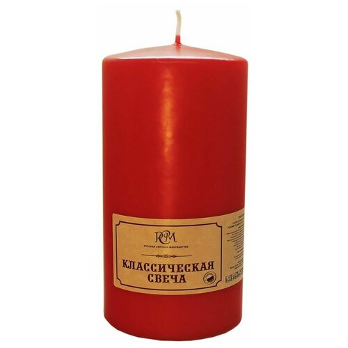 Свеча Бочонок 70х150 мм, цвет: красный