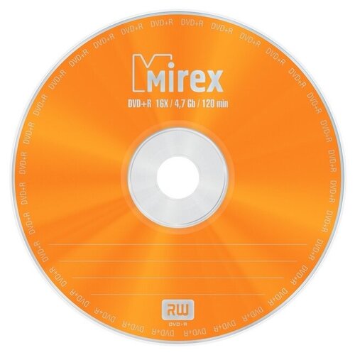 Диск DVD+R 16x Mirex Cake/50 UL130013A1B, 1200913