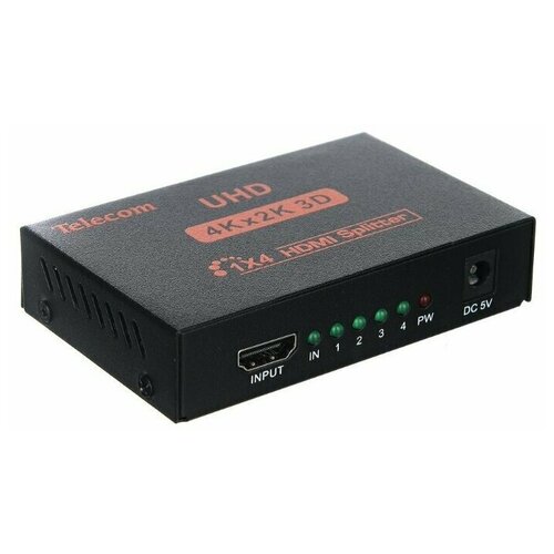 Разветвитель HDMI 1=>4 4K@30 Hz Telecom