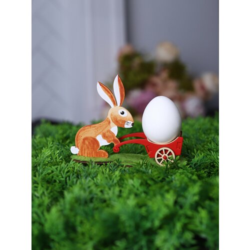 Пасхальных кролик деревянная подставка для яиц на стол, украшения и декор на пасху