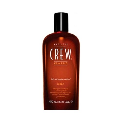American Crew 3-in-1 Универсальный шампунь, кондиционер и гель, 450 мл.