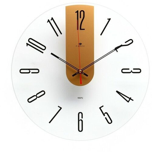 Часы настенные, серия: Интерьер, "Стиль", плавный ход, d-39 см
