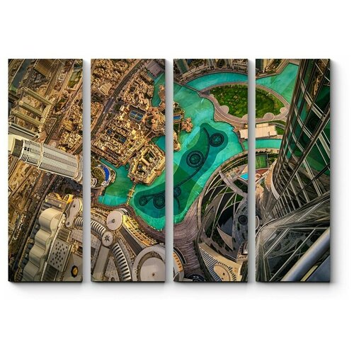 Модульная картина Головокружительный Дубай 90x68