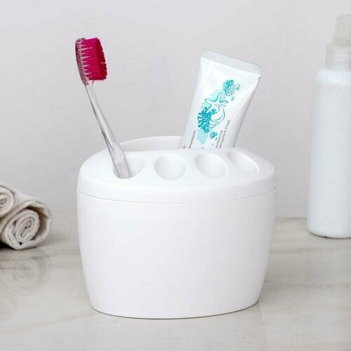 Подставка для зубных щёток "Камея", цвет микс