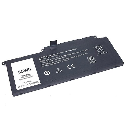 Аккумуляторная батарея (аккумулятор) F7HVR для ноутбука Dell Inspiron 15-7537 14.8V 58Wh