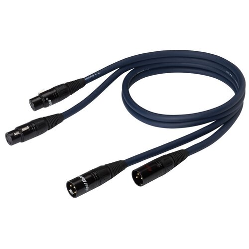 Кабель межблочный балансный Real Cable XLR 128 стереопара, 1.0m