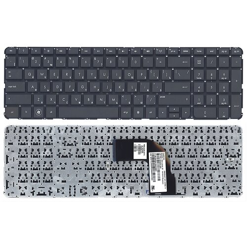 Клавиатура для ноутбука HP NSK-CJ0UW 0R черная без рамки