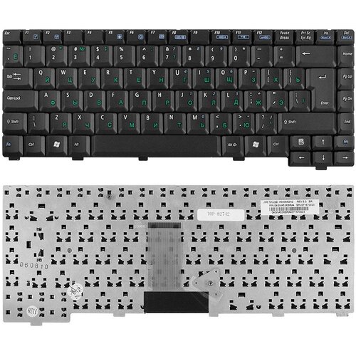 Клавиатура для ноутбука Asus A3000, A6, G1S, Z9 Series. Г-образный Enter. Черная, без рамки. PN: K000962V1.