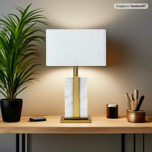 Декоративная настольная лампа Arte Lamp VARUM A5055LT-1PB / E27 / 1х60Вт / IP20 / медный, серый