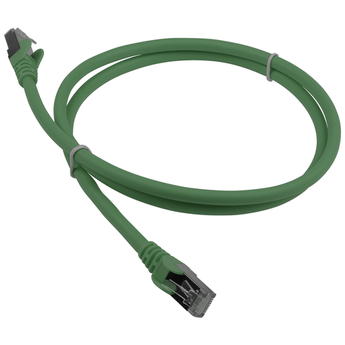 Патч-корд Lanmaster LAN-PC45 RJ-45 (m) - RJ-45 (m) CAT6a S/FTP, 1 м, 1 шт., зеленый