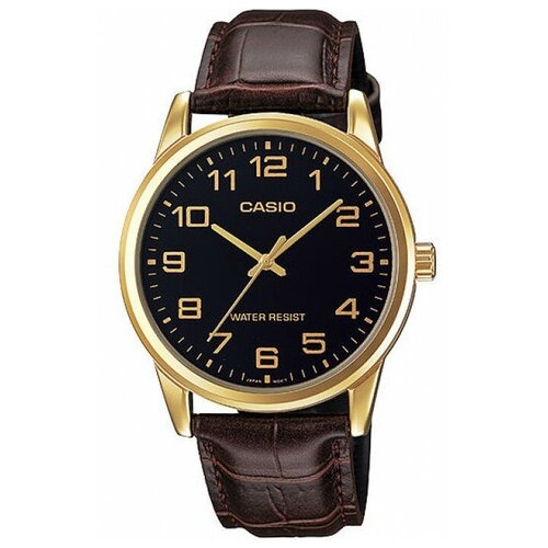Наручные часы CASIO Collection Men MTP-V001GL-1BUDF, коричневый, золотой