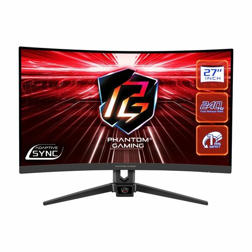 27" Монитор ASRock Phantom Gaming PG27F15RS1A, VA, 240Гц, 1920x1080, черный