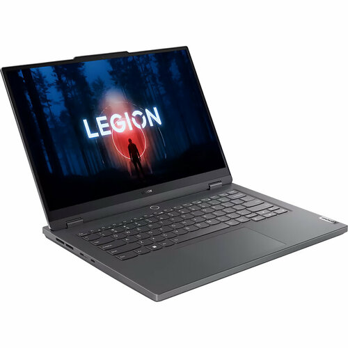 Lenovo Ноутбук/ Lenovo Legion Slim 5 14APH8 14.5"(2880x1800 OLED)/AMD Ryzen 7 7840HS(3.8Ghz)/16384Mb/1024SSDGb/noDVD/Ext: nVidia GeForce RTX4050(6144Mb)/Cam/BT/WiFi/73.6WHr/war 1y/1.75kg/storm grey/noOS + 170W, RU kbd