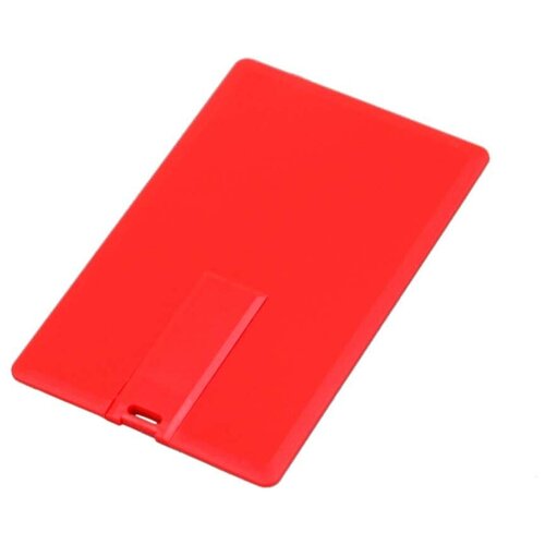 Флешка для нанесения логотипа в виде пластиковой карты (32 Гб / GB USB 2.0 Красный/Red card1 Flash drive модель 629 W)
