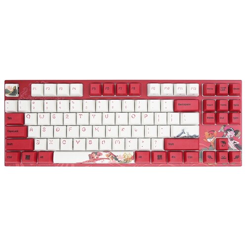 Клавиатура Varmilo VA87M Koi Cherry MX Brown, белый/красный