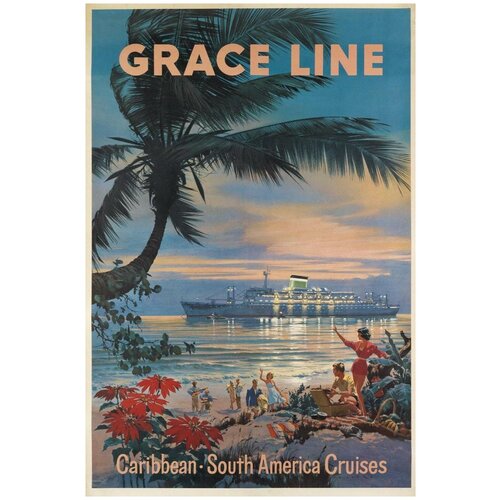 Постер / Плакат / Картина Афиша - Книга - Grace Line 90х120 см в подарочном тубусе