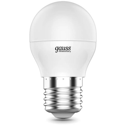Лампа светодиодная gauss 53238, E27, G45, 8 Вт, 6500 К